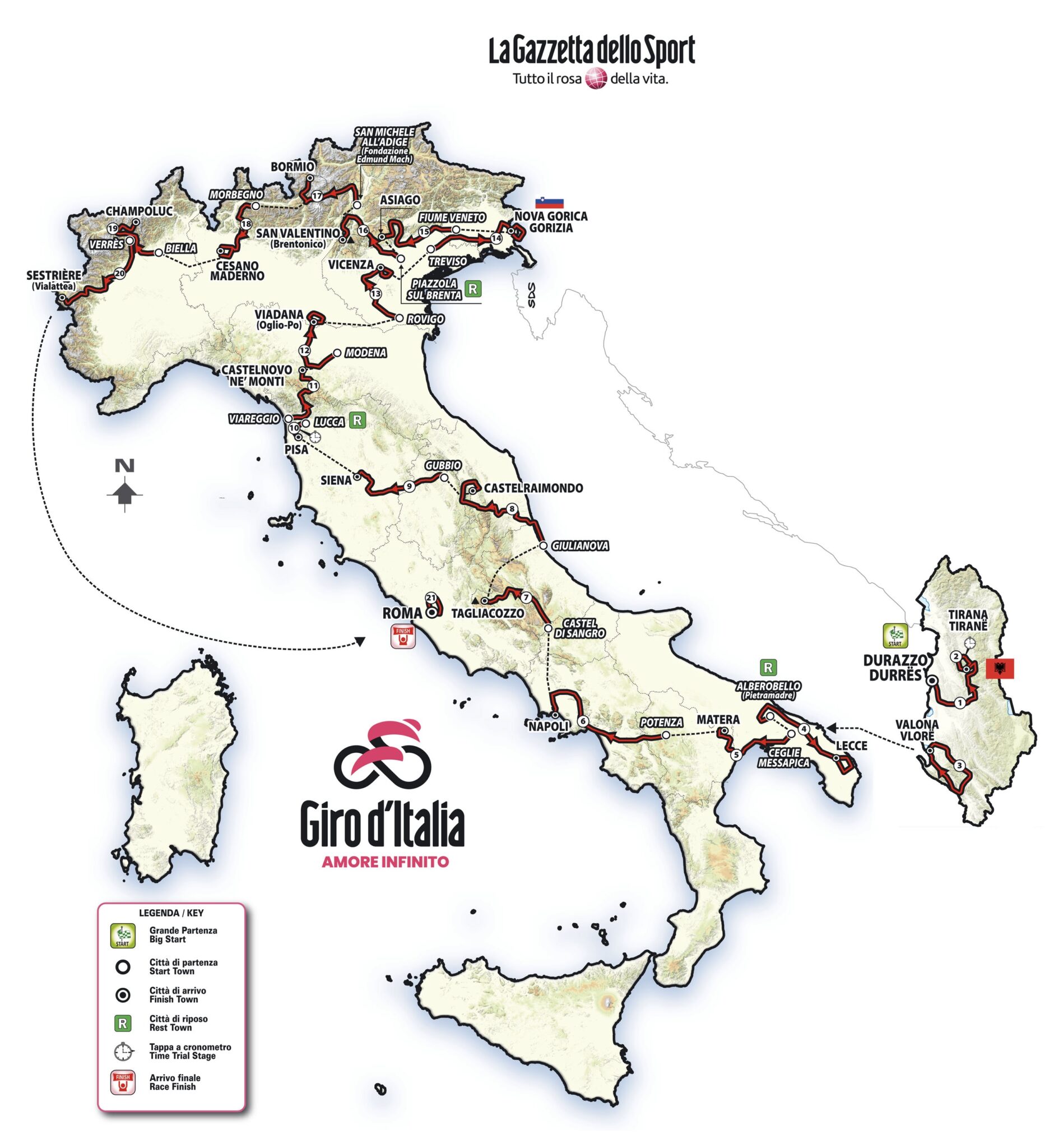 Route-Preview on Giro d'Italia 2025 - Alpecin Cycling
