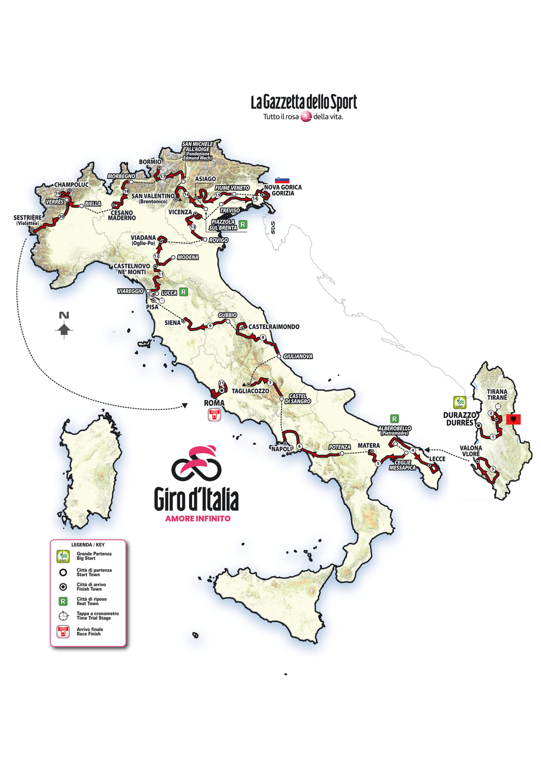 Giro d’Italia 2025: Vorschau auf alle Etappen - plus Profile
